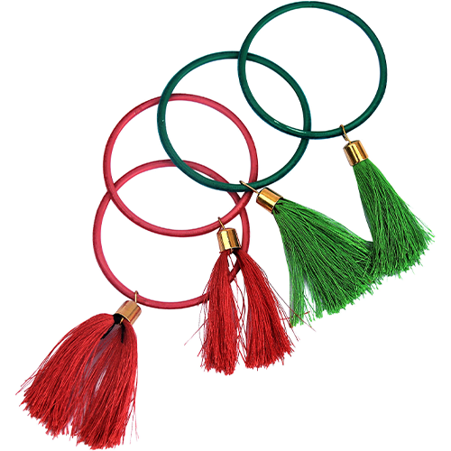 Eco-friendly ties, threads and tassels