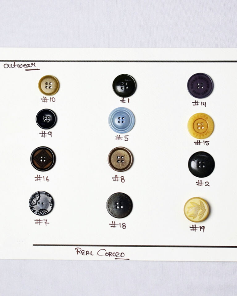 Corozo button options